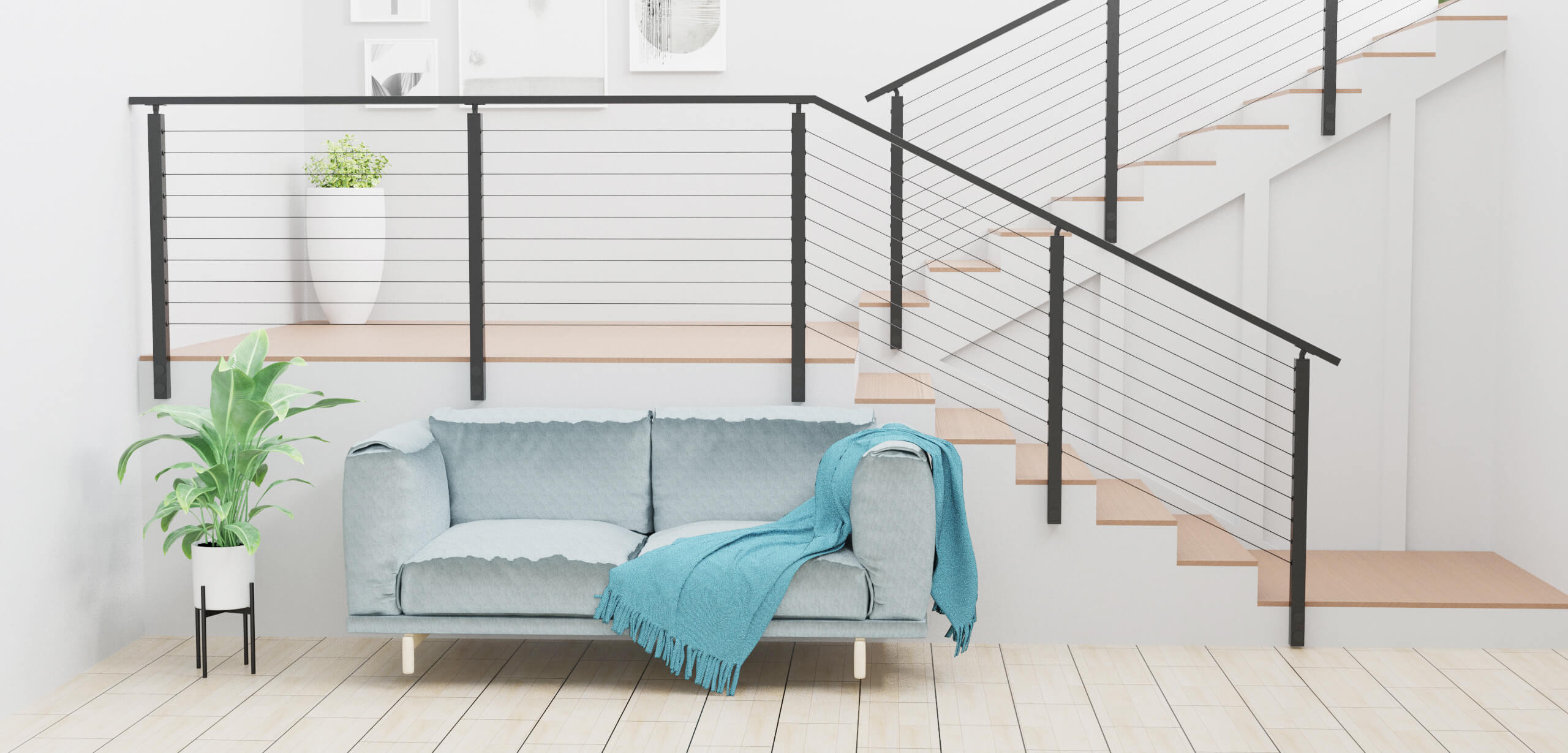 Fascia Mount Stainless Steel Posts | Deck & Stair Railing | Senmit