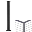 Senmit Surface Mount Cable Railing Post - Stainless Steel 2”x2” Square